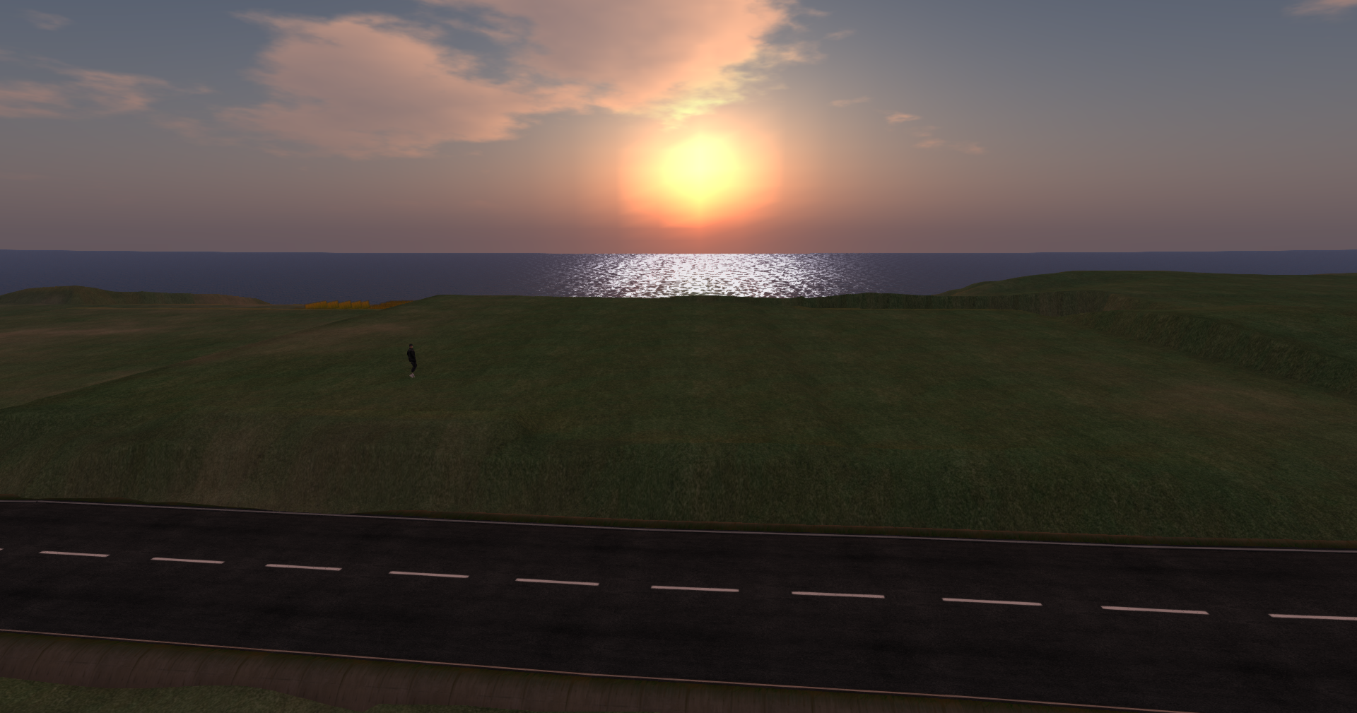 Two nice pure grass protected roadside plots with sunset view 4096 ...