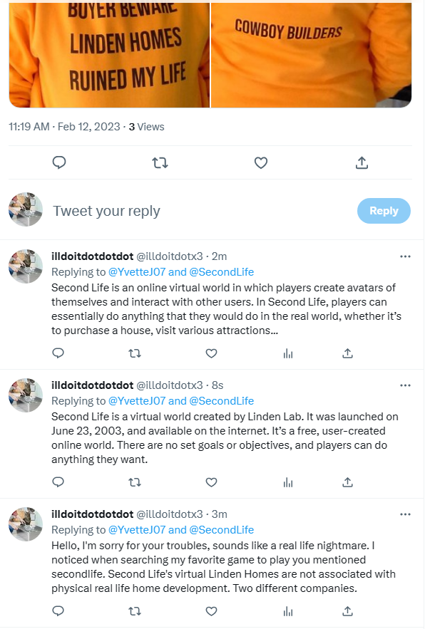 Twitter Confusion - Second Life Web - Second Life Community
