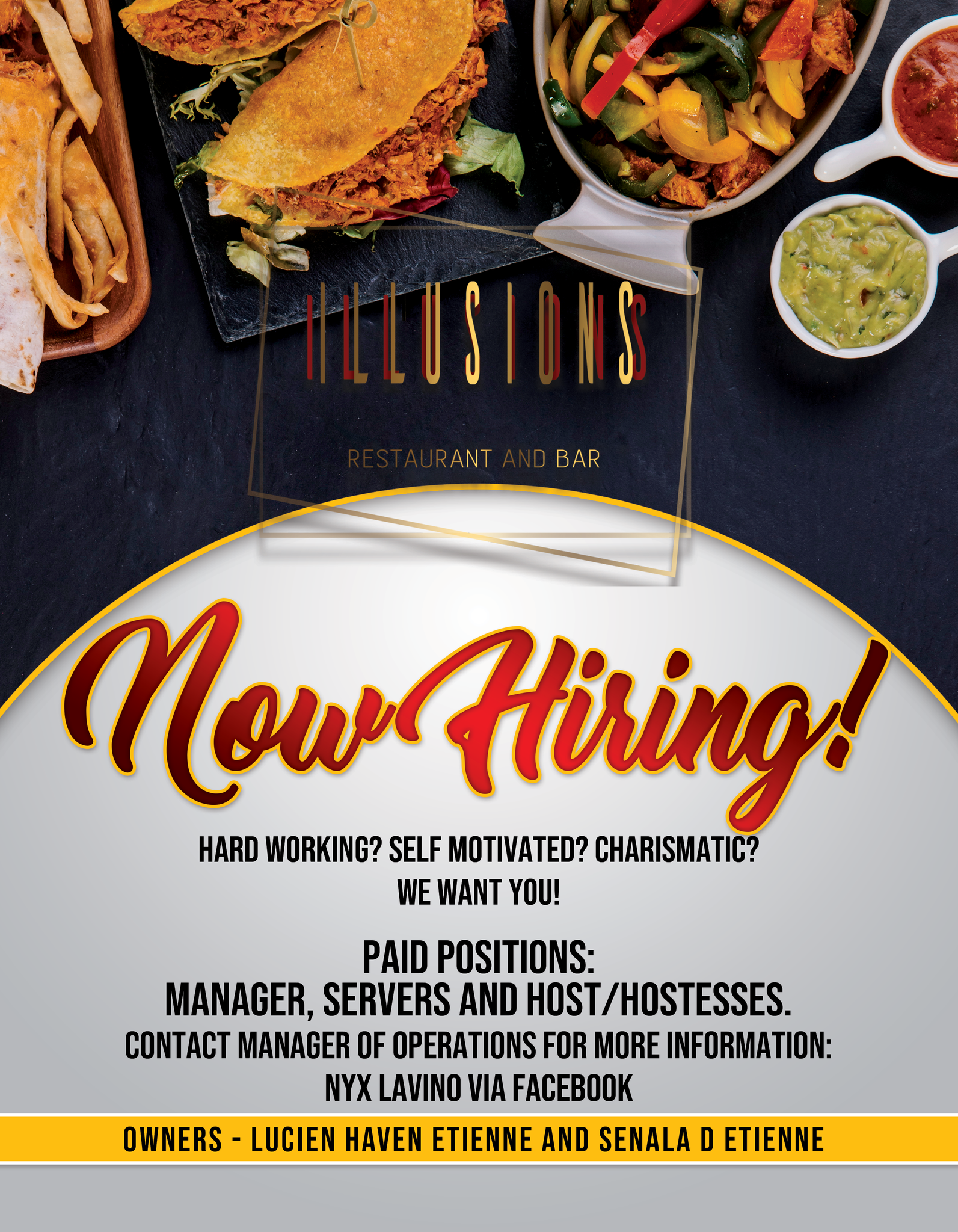 We are hiring!! Illusions Restaurant & Bar! - Inworld Employment ...