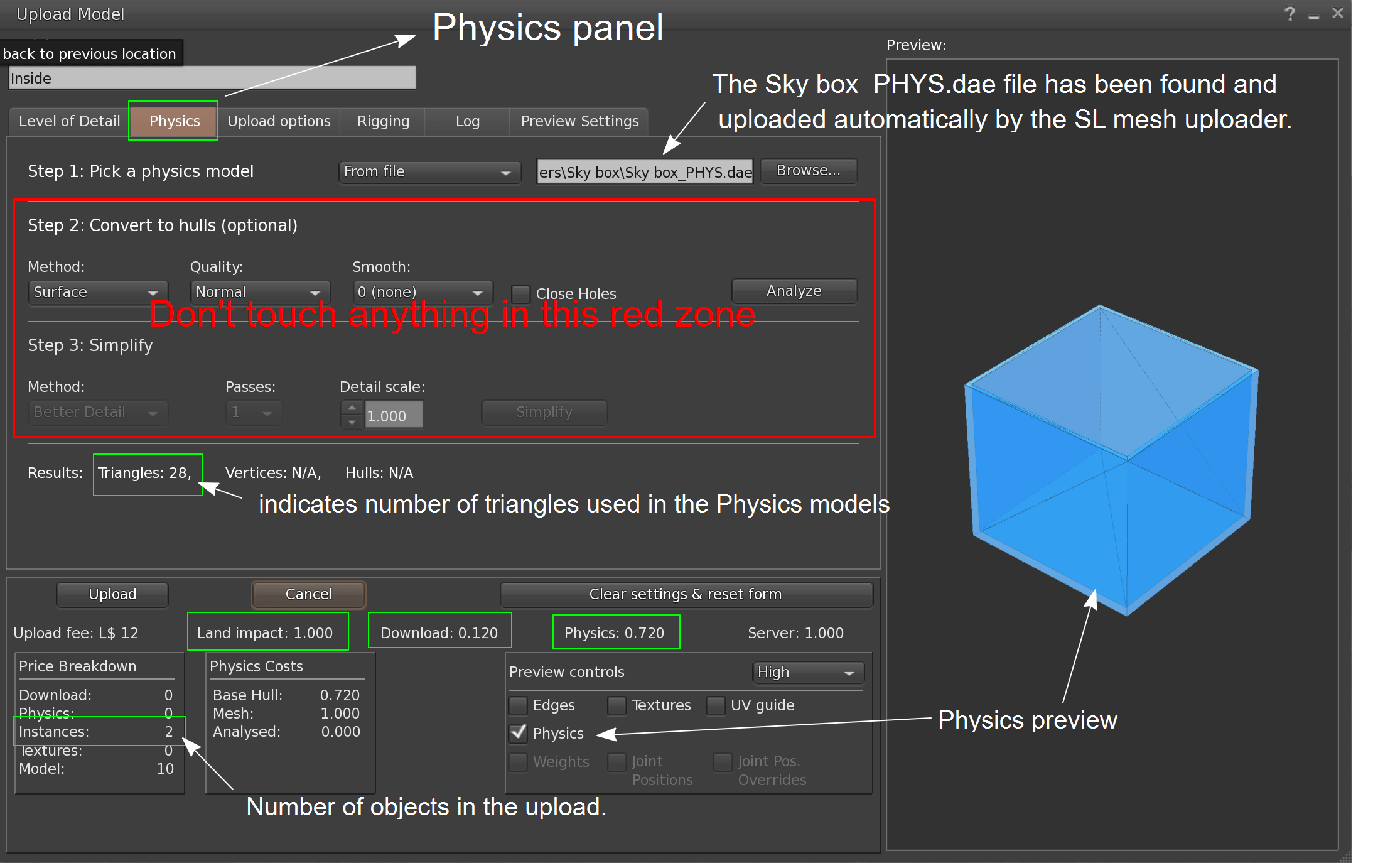 Trying to create a cube for skybox...please help! - Mesh - Second Life ...