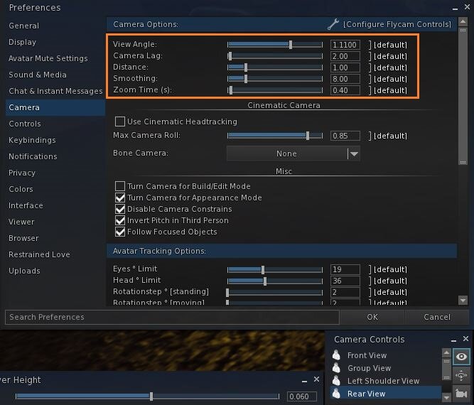 Camera controls - Controls - Second Life Community