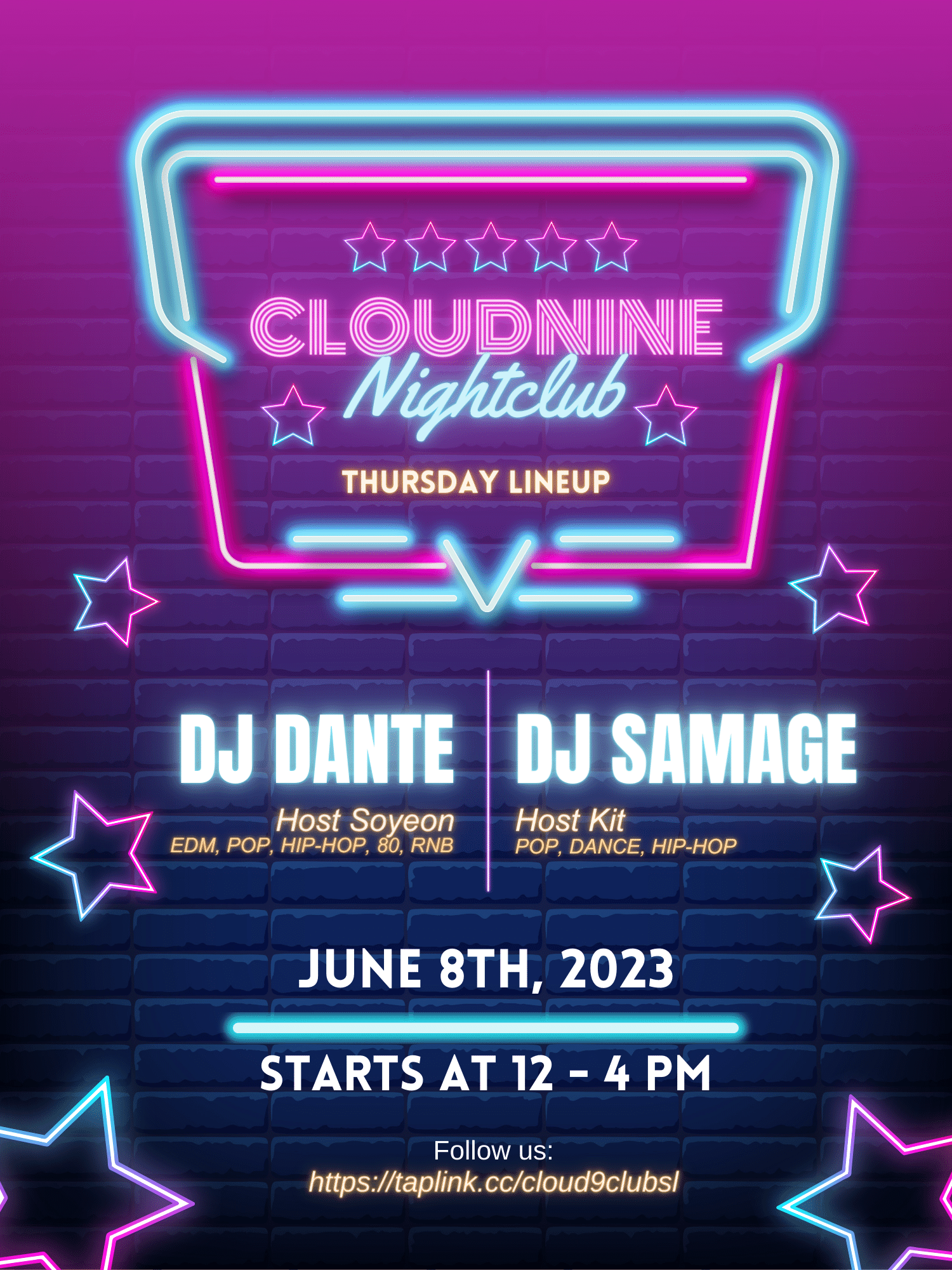 PARTY NOW! •• DJ DANTE & DJ SAMAGE •• 12-4pm SLT, June 8th ...