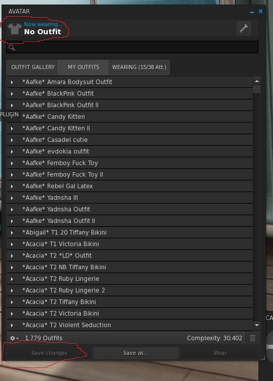 Particular issue with Avatar Outfits - Second Life Viewer - Second Life ...