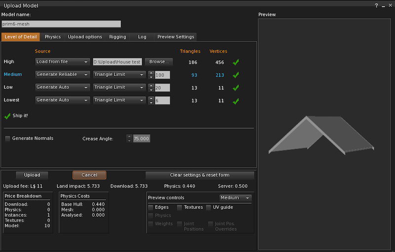 Lower LOD levels - Mesh - Second Life Community