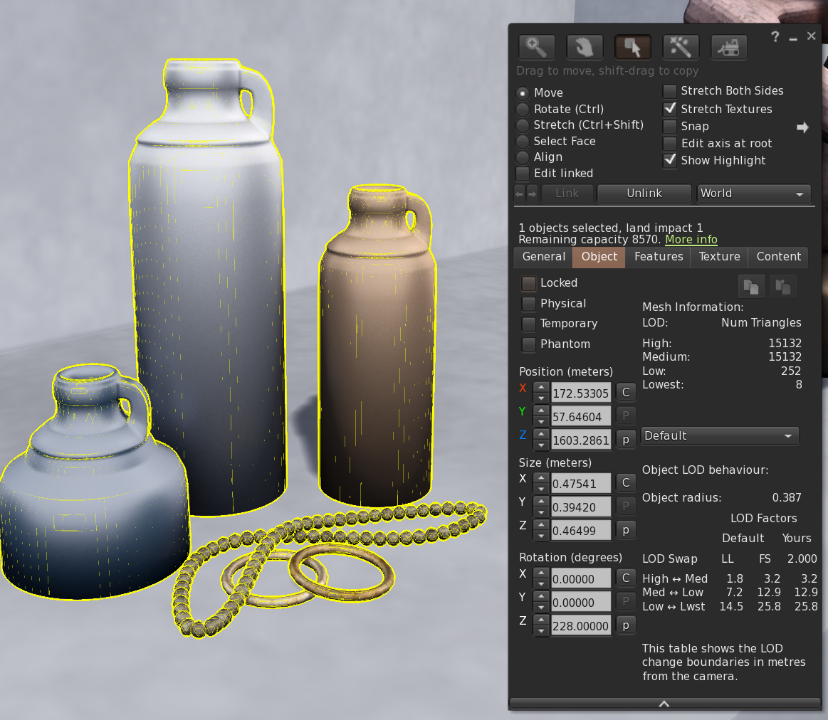 LOD and Retaining Mesh Quality - Creation - Second Life Community