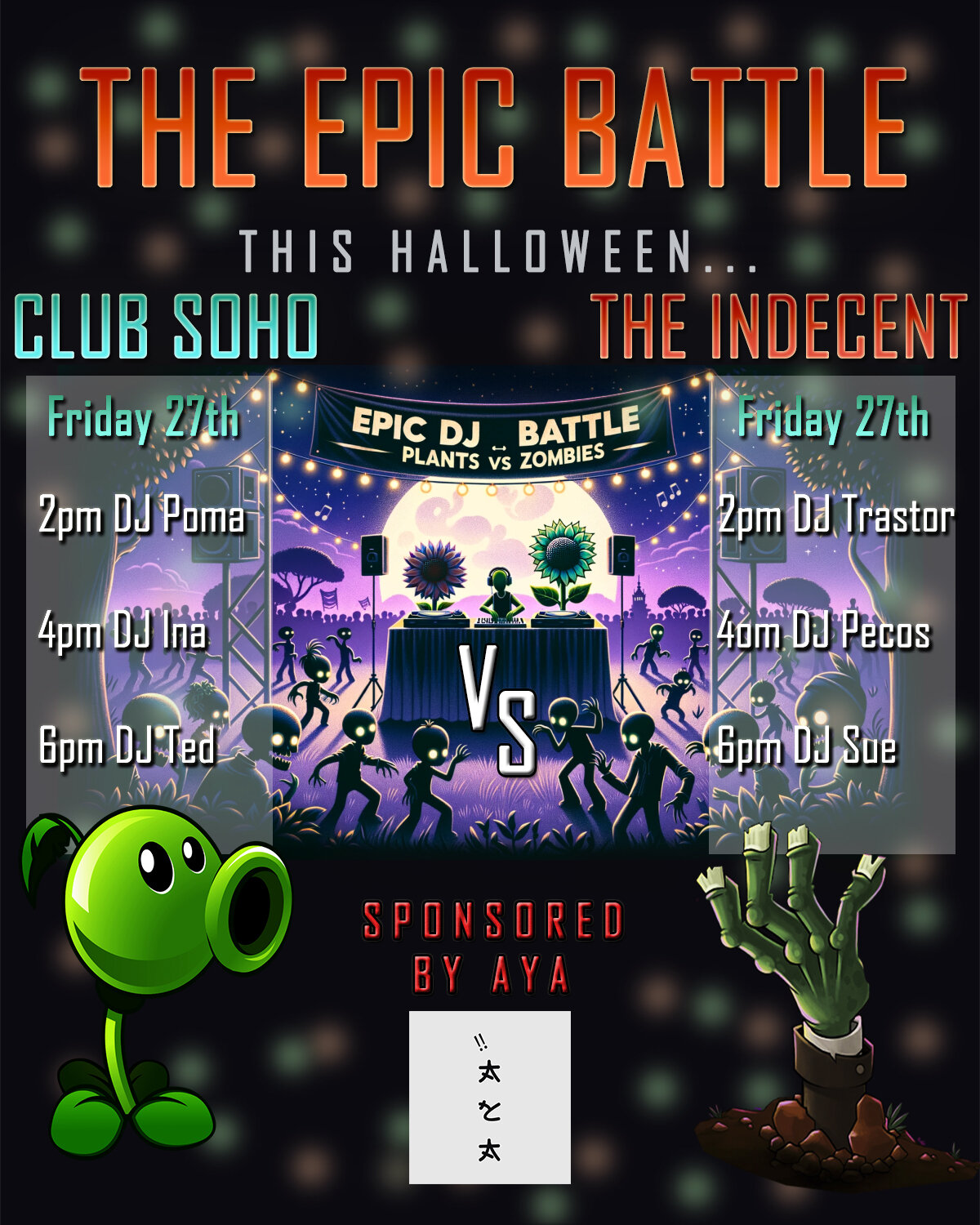CLUB SOHO | Plants Vs Zombies | Event - Upcoming Events and Activities ...