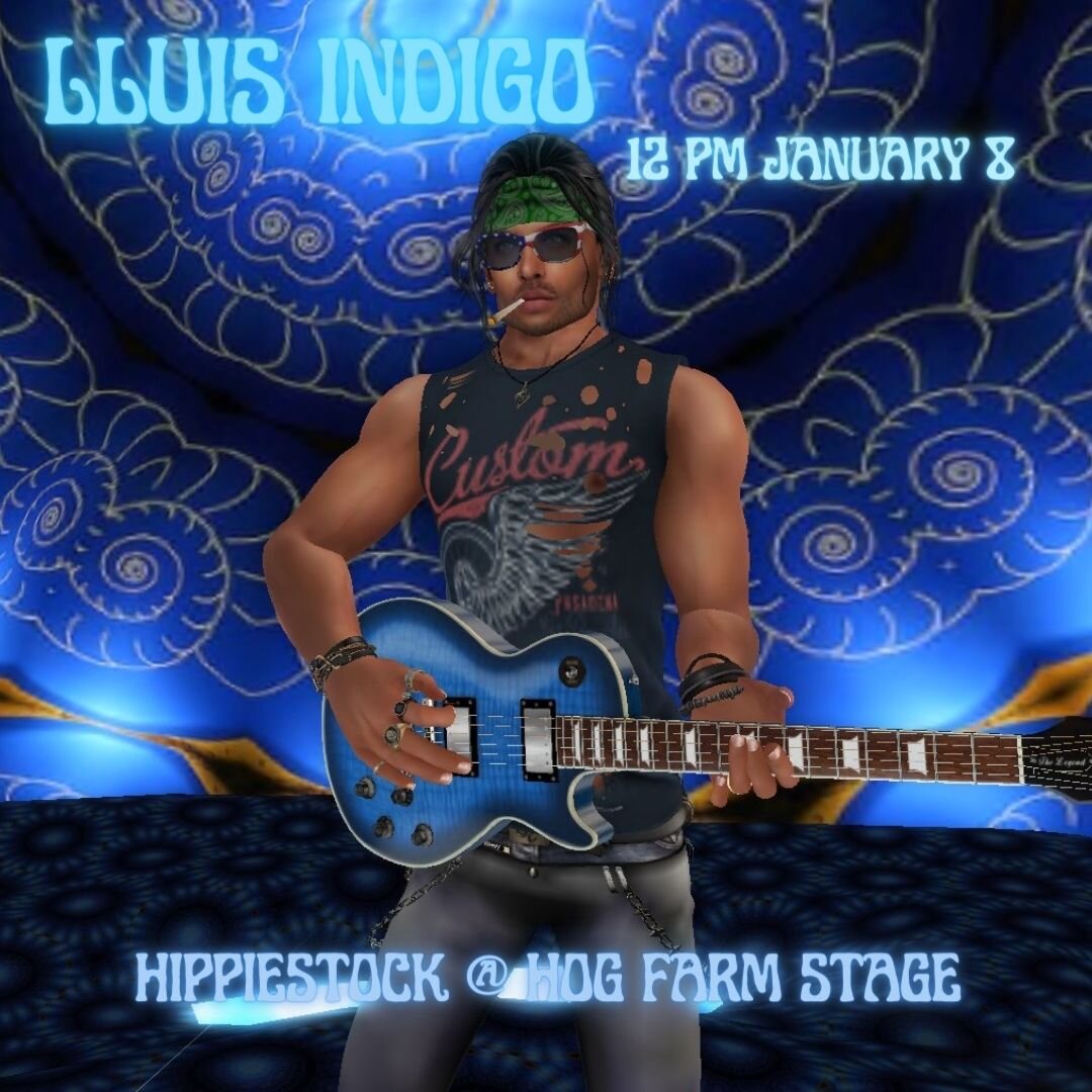 LLuis Indigo Lights Up the Hog Farm Stage @ HIppiestock January 8 at 12 ...