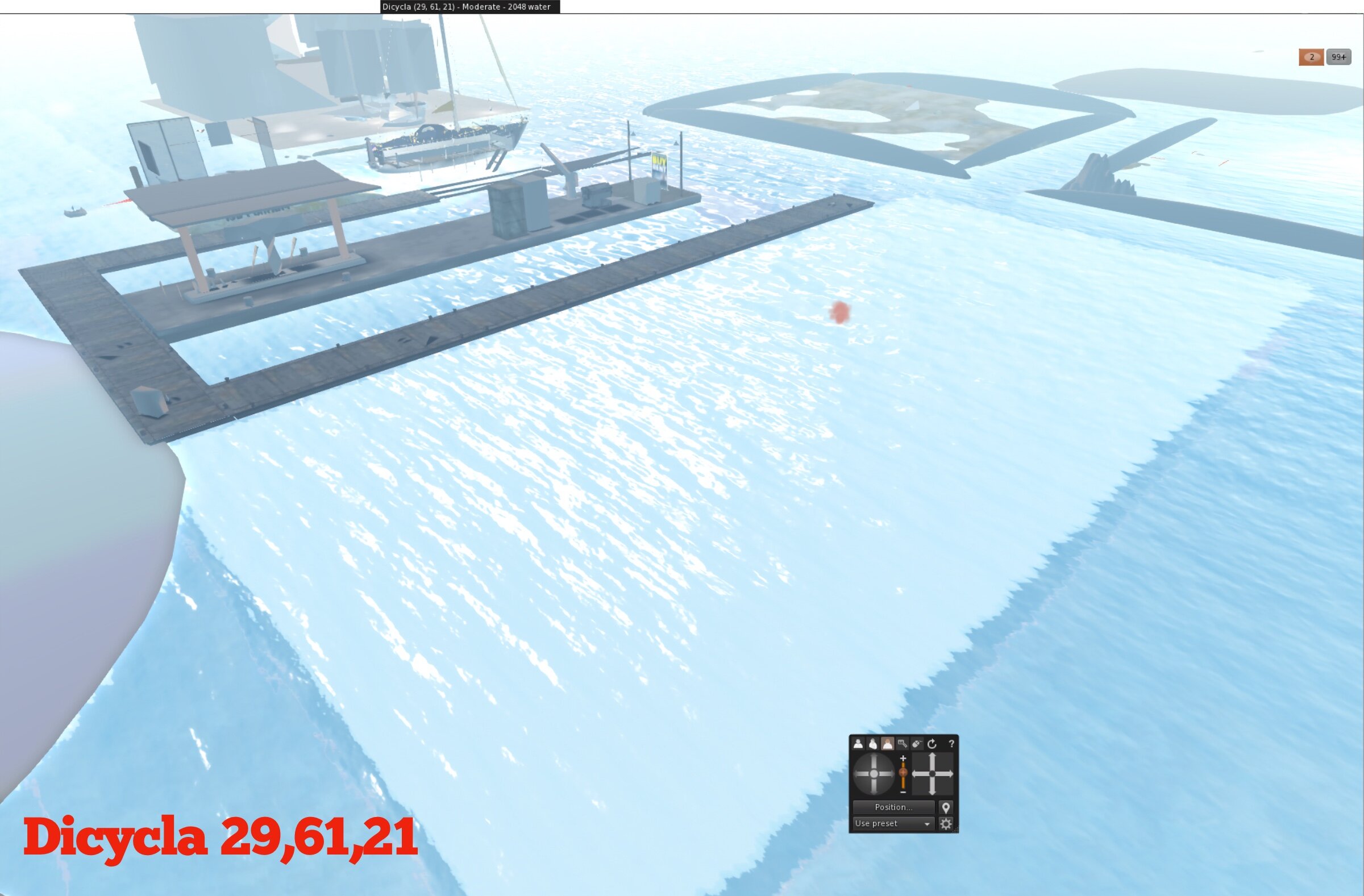 2048 sailable, M-rated, water parcel on inland sea on Heterocera ...