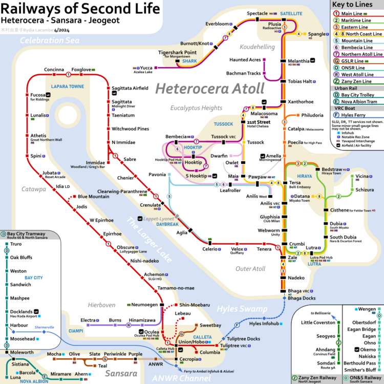 Second Life railway map - General Discussion - Second Life Community