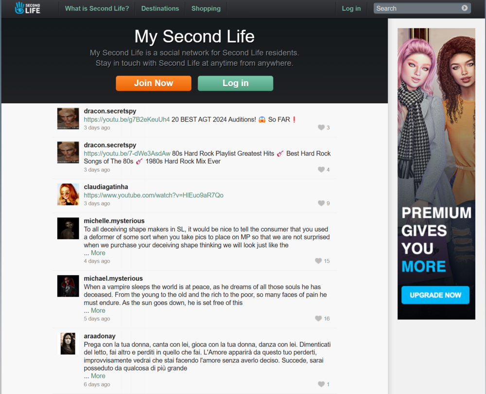 dashboard friends list - Second Life Web - Second Life Community