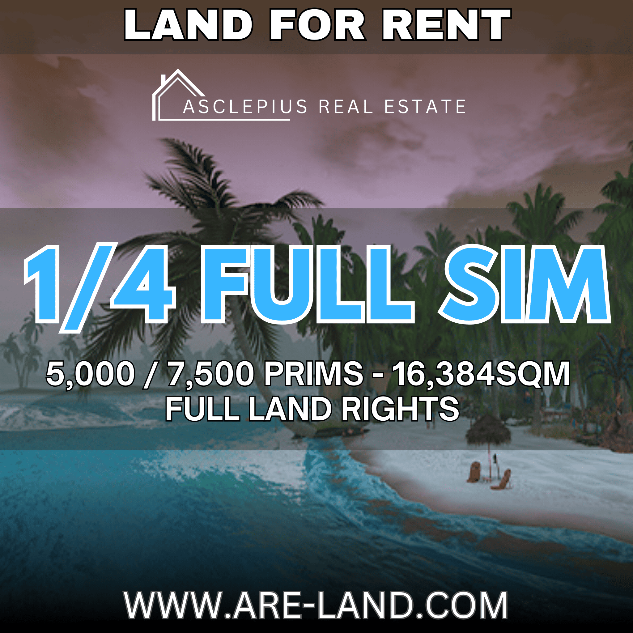 ⭐ Asclepius Real Estate - 16384 sqm plot (1/4 sim) - NO RULES | L ...