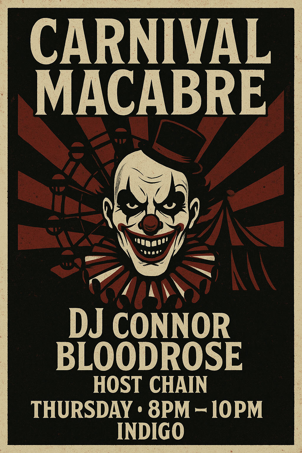 The Carnival Macabre descends on Indigo Thursday 8PM-10PM - Upcoming ...