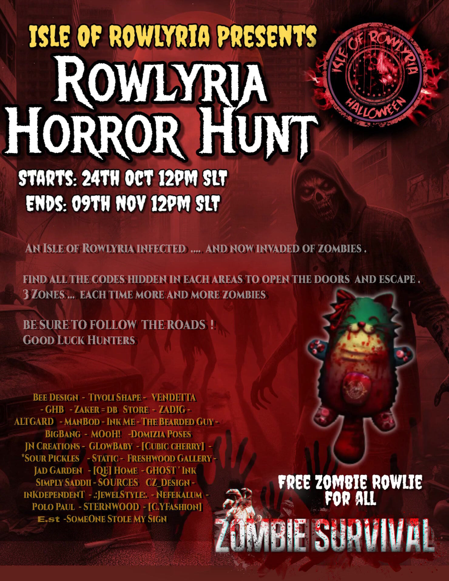 🧟‍ ROWLYRIA HORROR HUNT 🧟‍ - Upcoming Events and Activities - Second ...