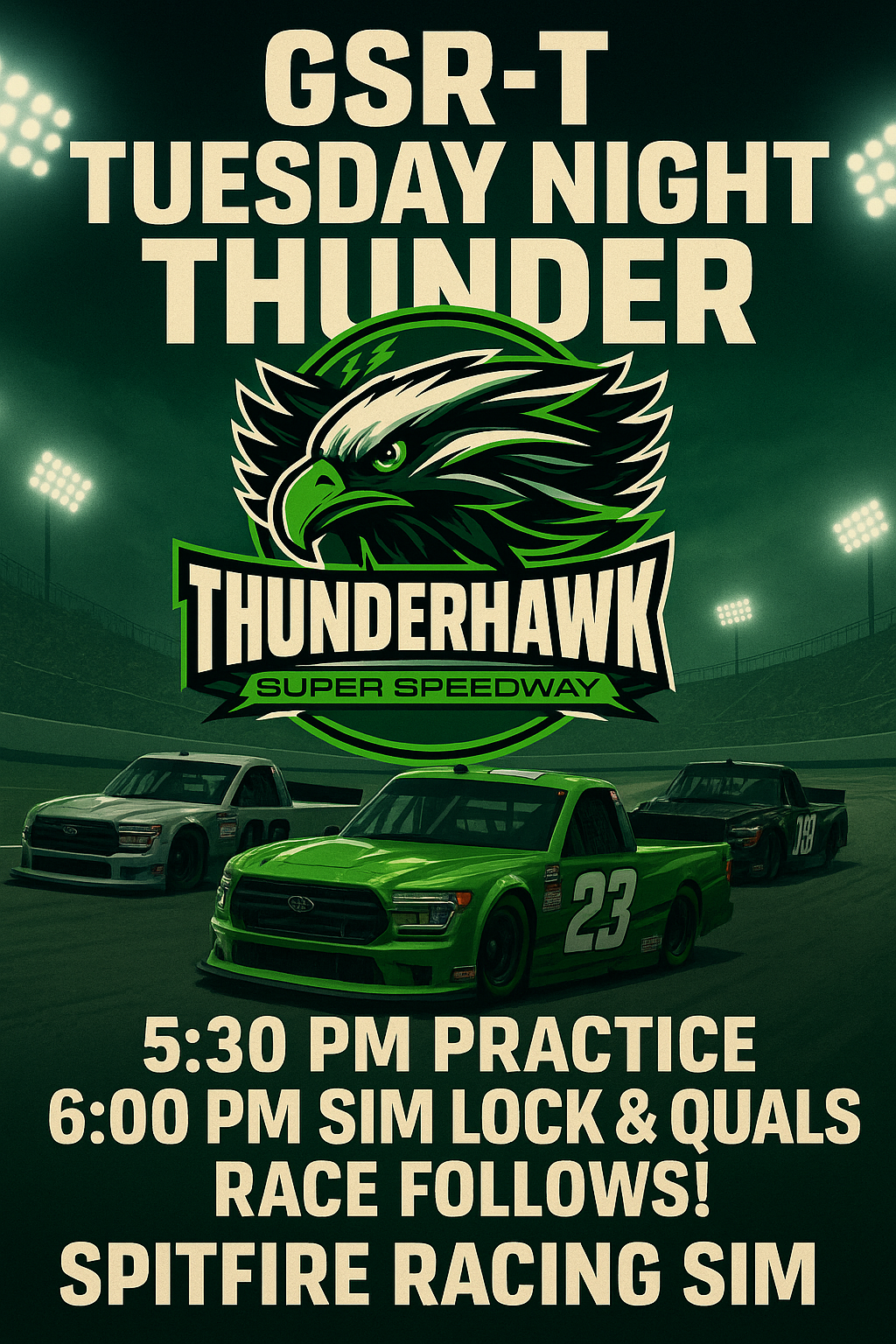 🏁GSR-T Tuesday Night Thunder – Thunderhawk Super Speedway!🏁 - Upcoming ...