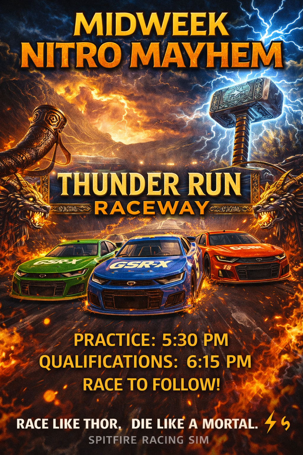 🔥⚡ WEDNESDAY! MIDWEEK NITRO MAYHEM – THUNDER RUN RACEWAY ⚡🔥 - Upcoming ...