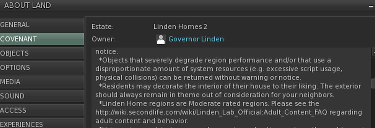 Inappropriate Content - Linden Homes - Second Life Community