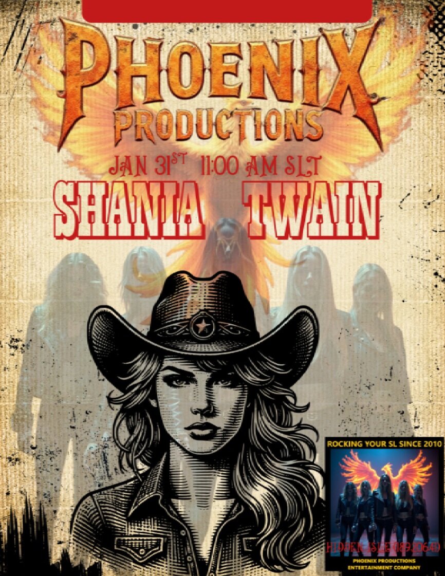 Phoenix tributes Shania Twain today at 11am SLT!! - Upcoming Events and ...