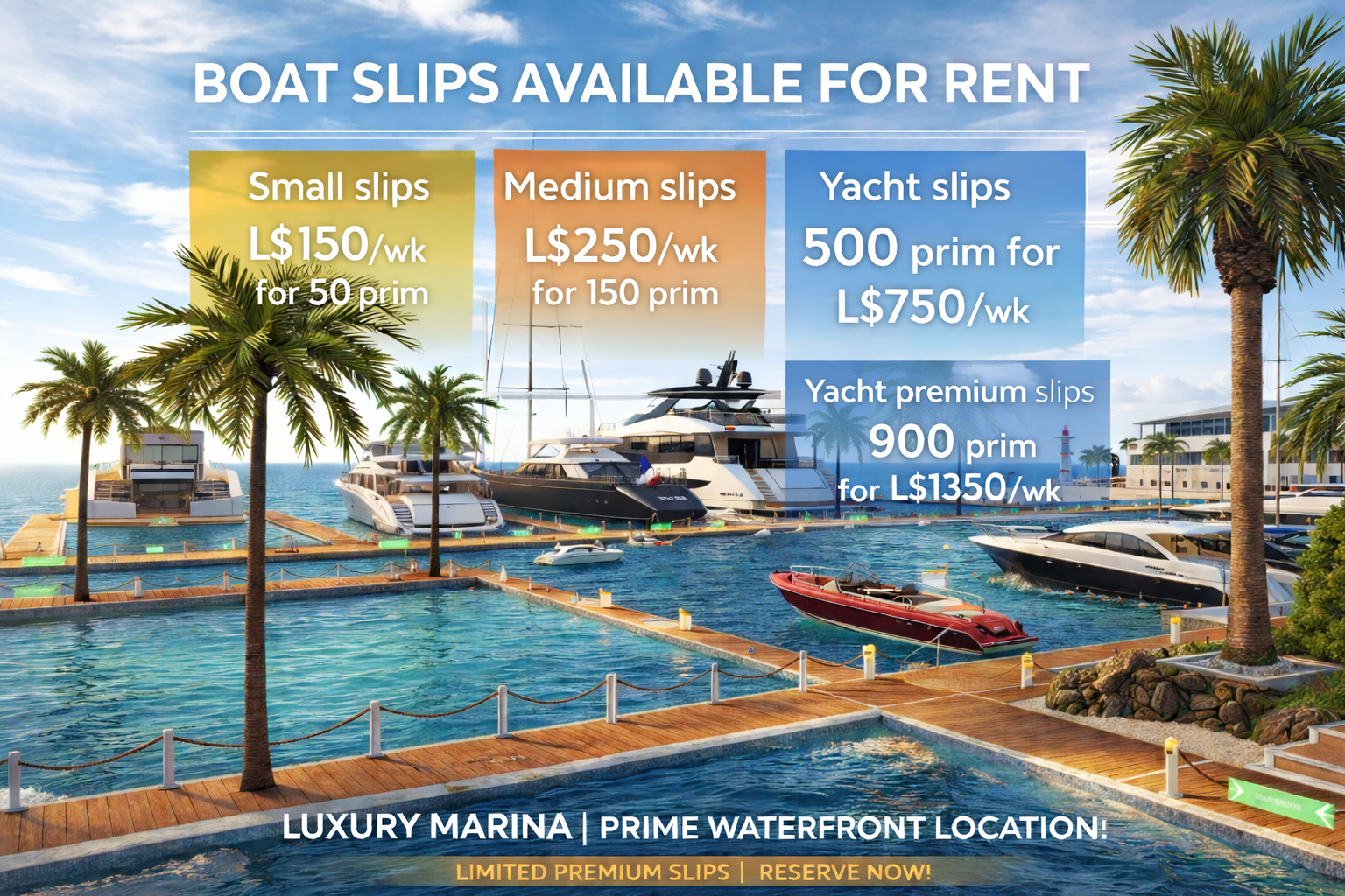 🌊 Luxury Waterfront Marina BLAKE SEA - Mainland - Second Life Community