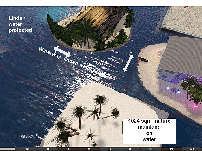 1024 sqm mature mainland water lot with access to open water - Mainland ...