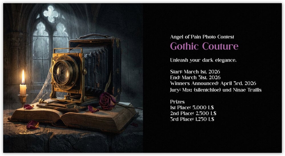 Angel of Pain Photo Contest: Gothic Couture - Contests - Second Life ...