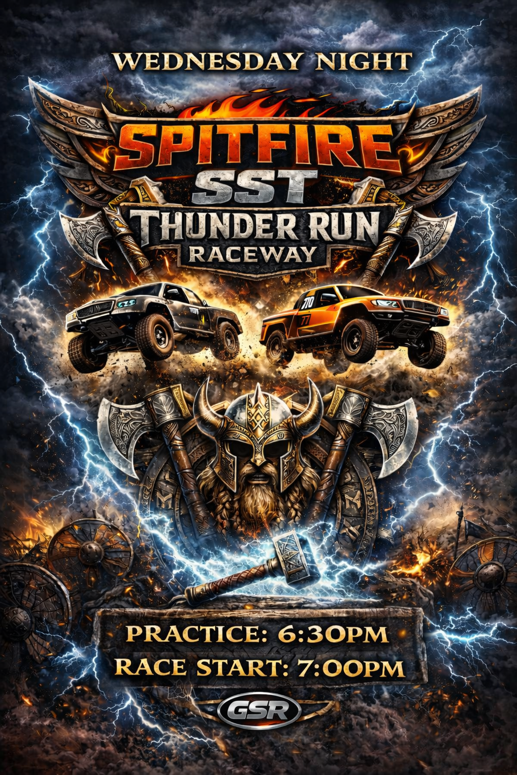 🔥 WEDNESDAY- Spitfire SST Trucks at Thunder Run Raceway ⚡ - Upcoming ...