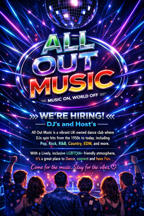 All Out Music Dance Club Is Hiring DJ's and Host's - Inworld Employment ...