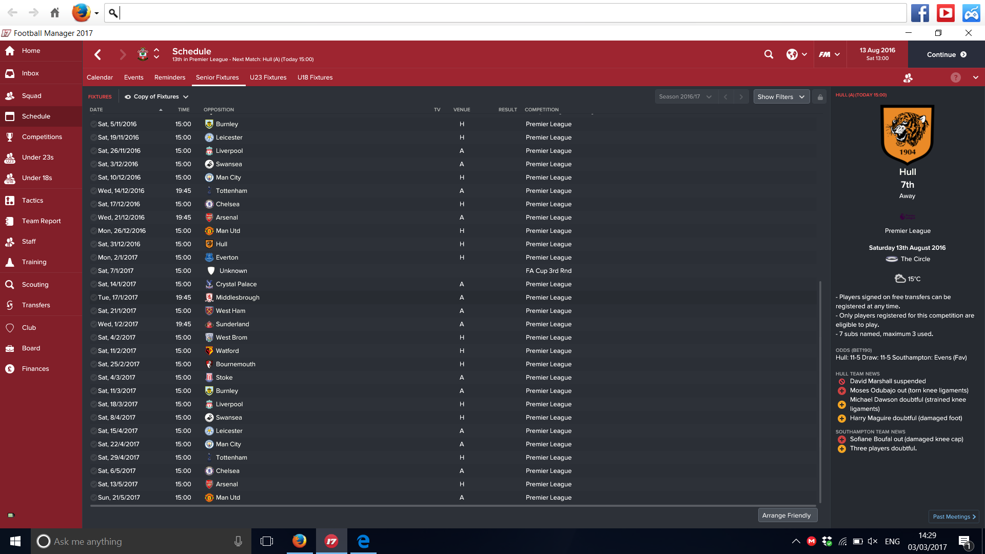 Unrealistic fixture list - Football Manager General Discussion - Sports ...
