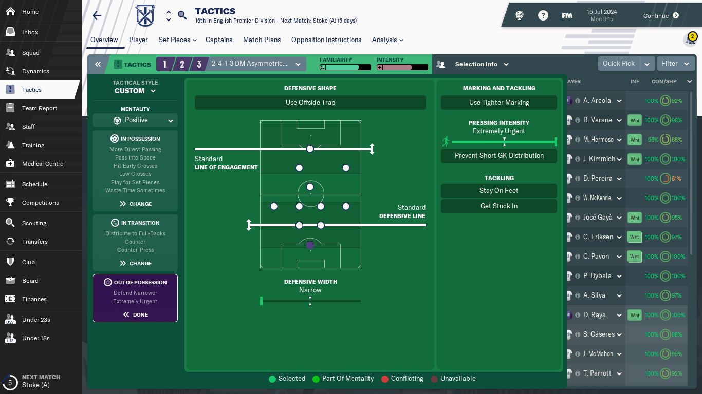 Need Critical Analysis on my Assymetrical Formation - Tactics, Training ...