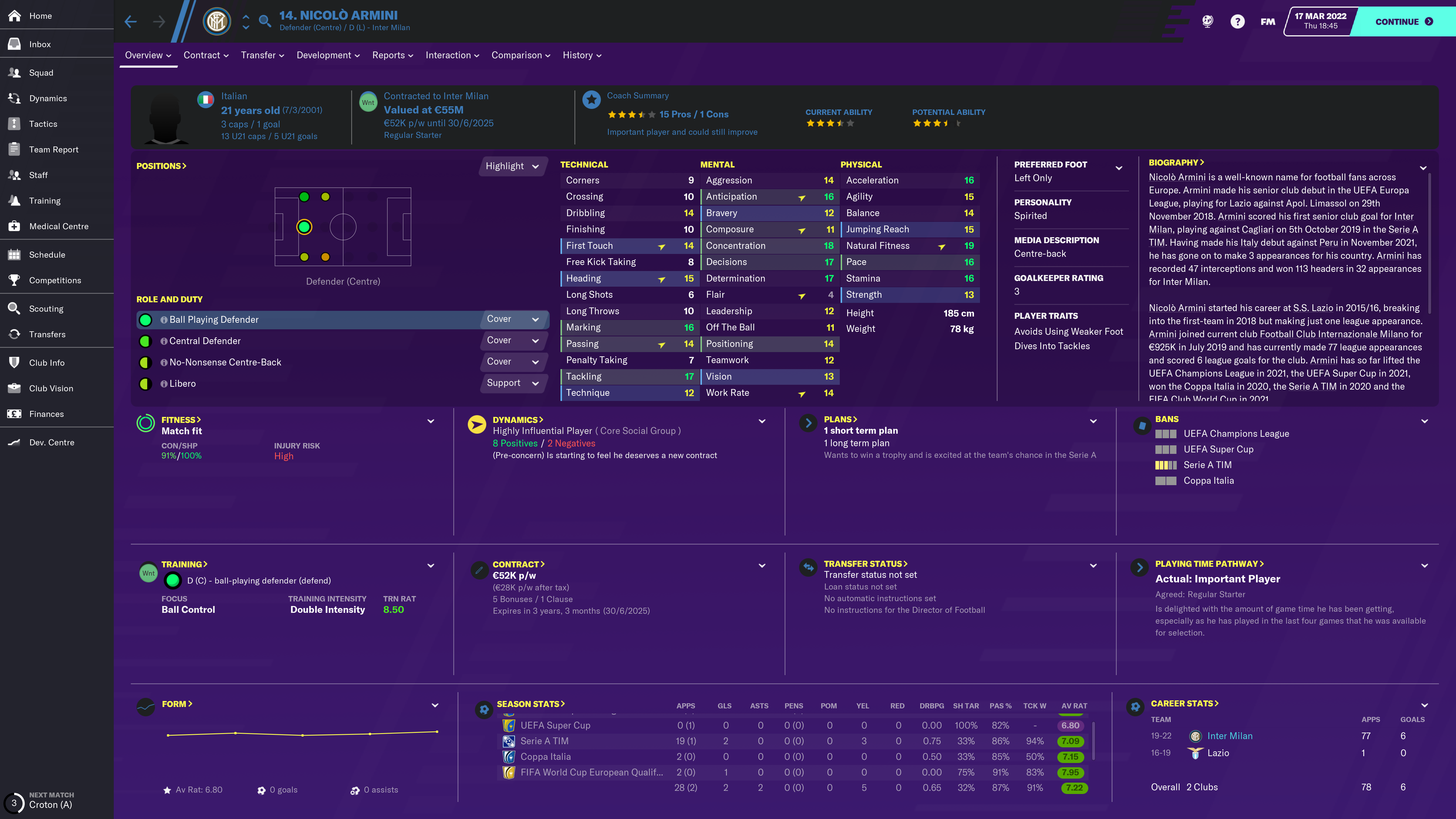 FM20 Central Defenders - Good Player & Team Guide - Sports Interactive ...