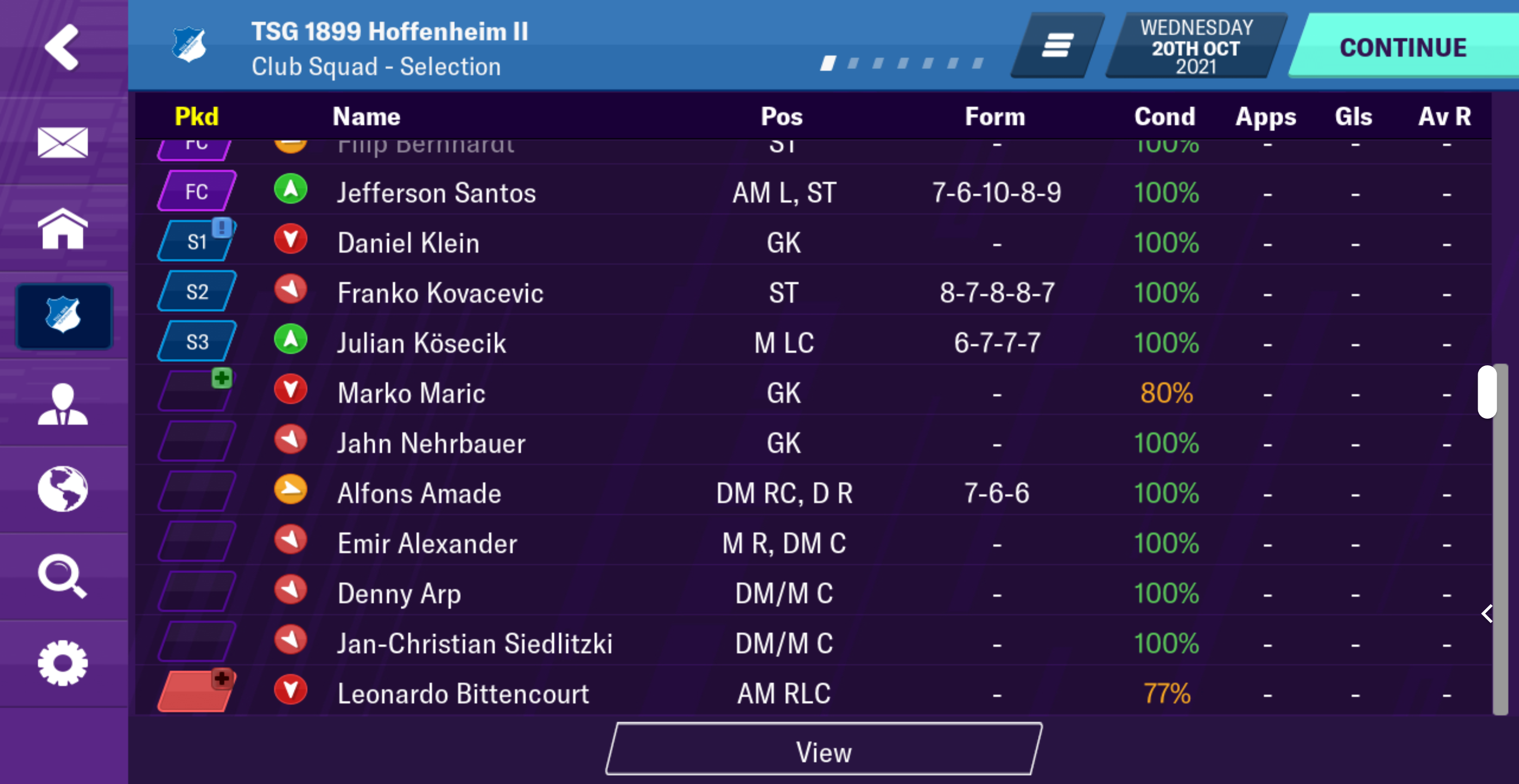 More control over reserve team and international u21 teams - Reviewed ...