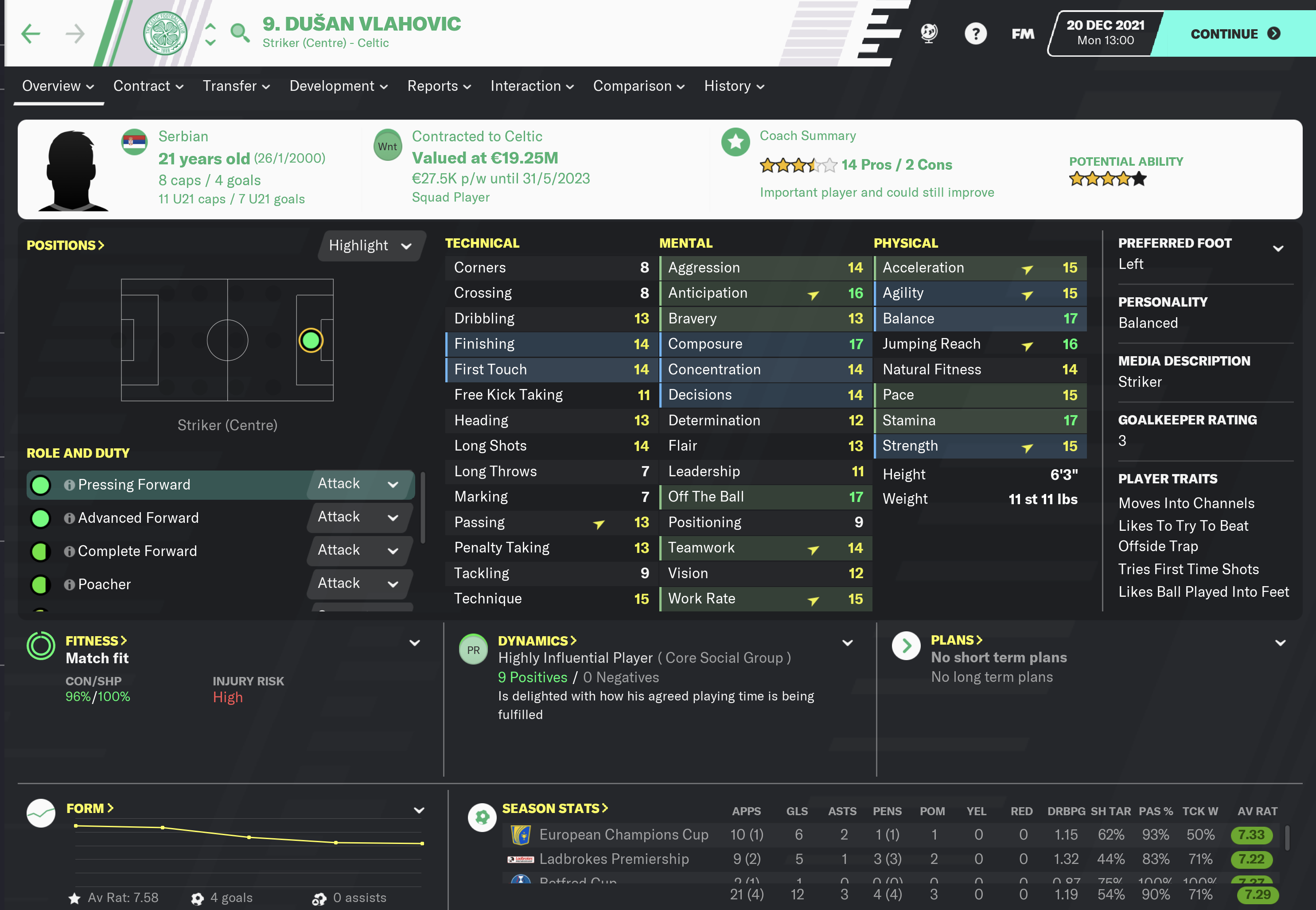 FM20 - Glasgow Celtic Champions - Good Player & Team Guide - Sports ...