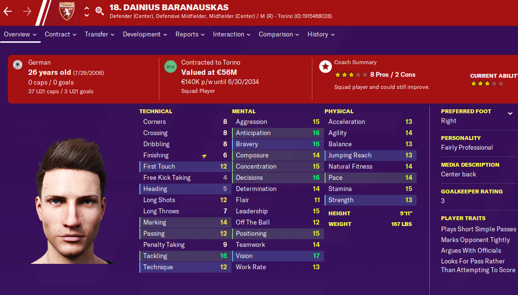[FM 20] 4-1-4-1 DM Wide, Roles/Instructions in the CM ahead of a ...