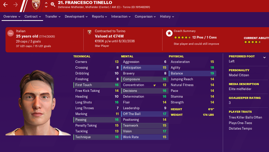 [FM 20] 4-1-4-1 DM Wide, Roles/Instructions in the CM ahead of a ...