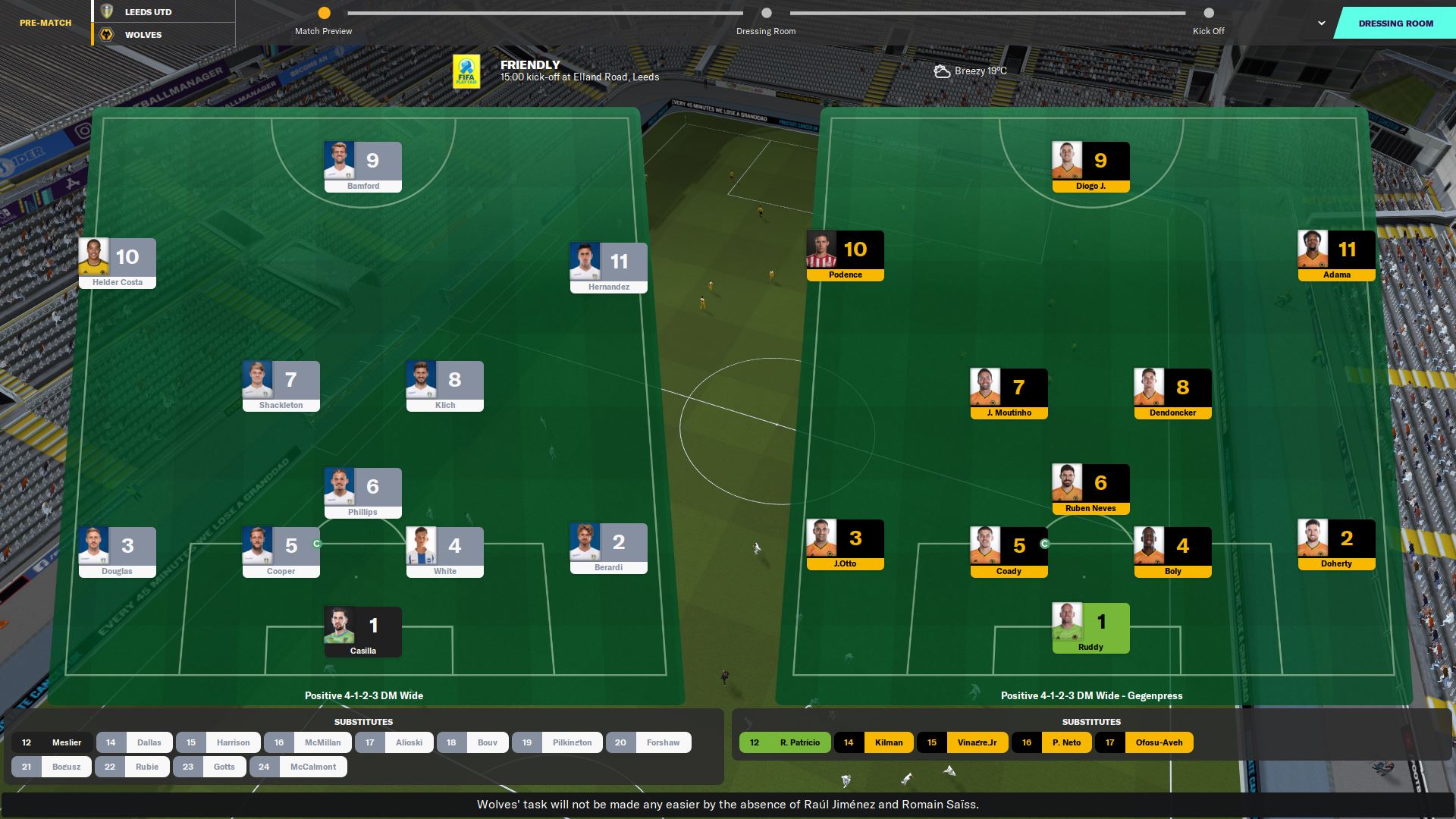 Bring back Pre-Match Line-Up with Formation and Player Faces - Football ...