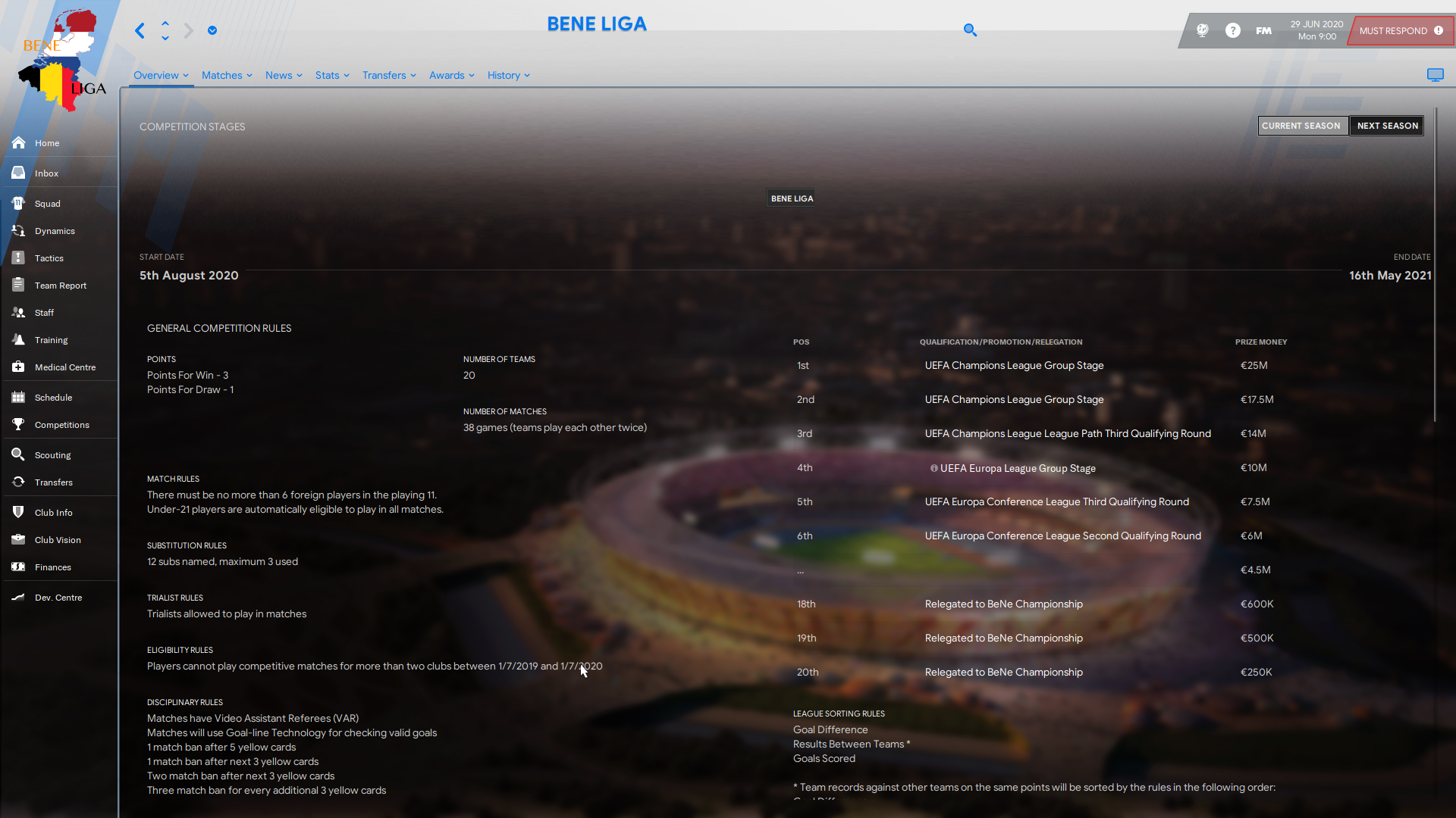 [FM21] BeNe Liga V1.0 Based on English League System - Editors Hideaway ...