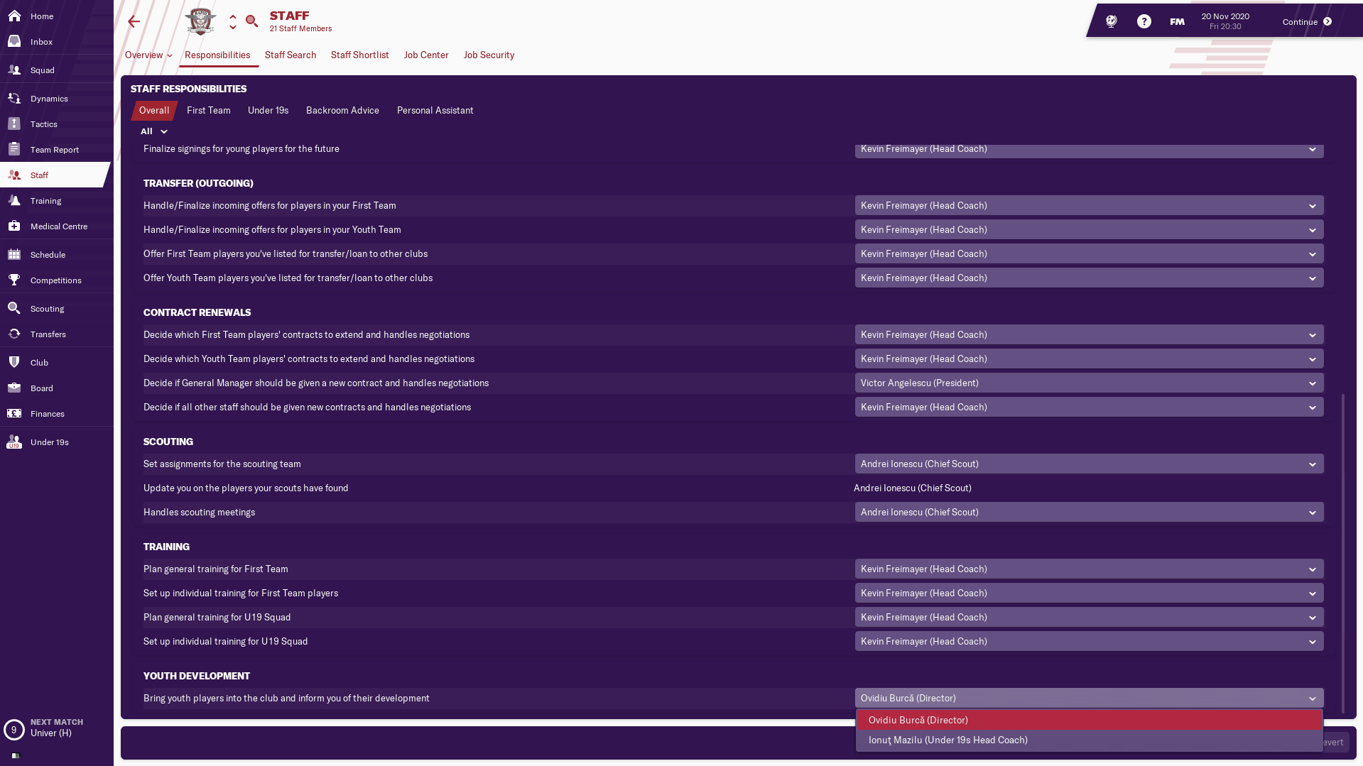 Director of footballs secondary Job - Football Manager General ...