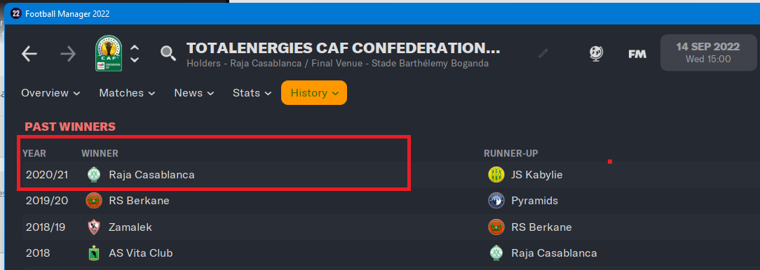 [FM22] Expanded African Continental Cups [Updated to 22.3] - Editors ...