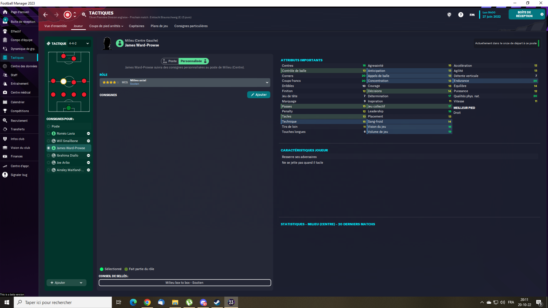 Impossible to swap player - Match Engine - AI and Tactics (Closed For ...