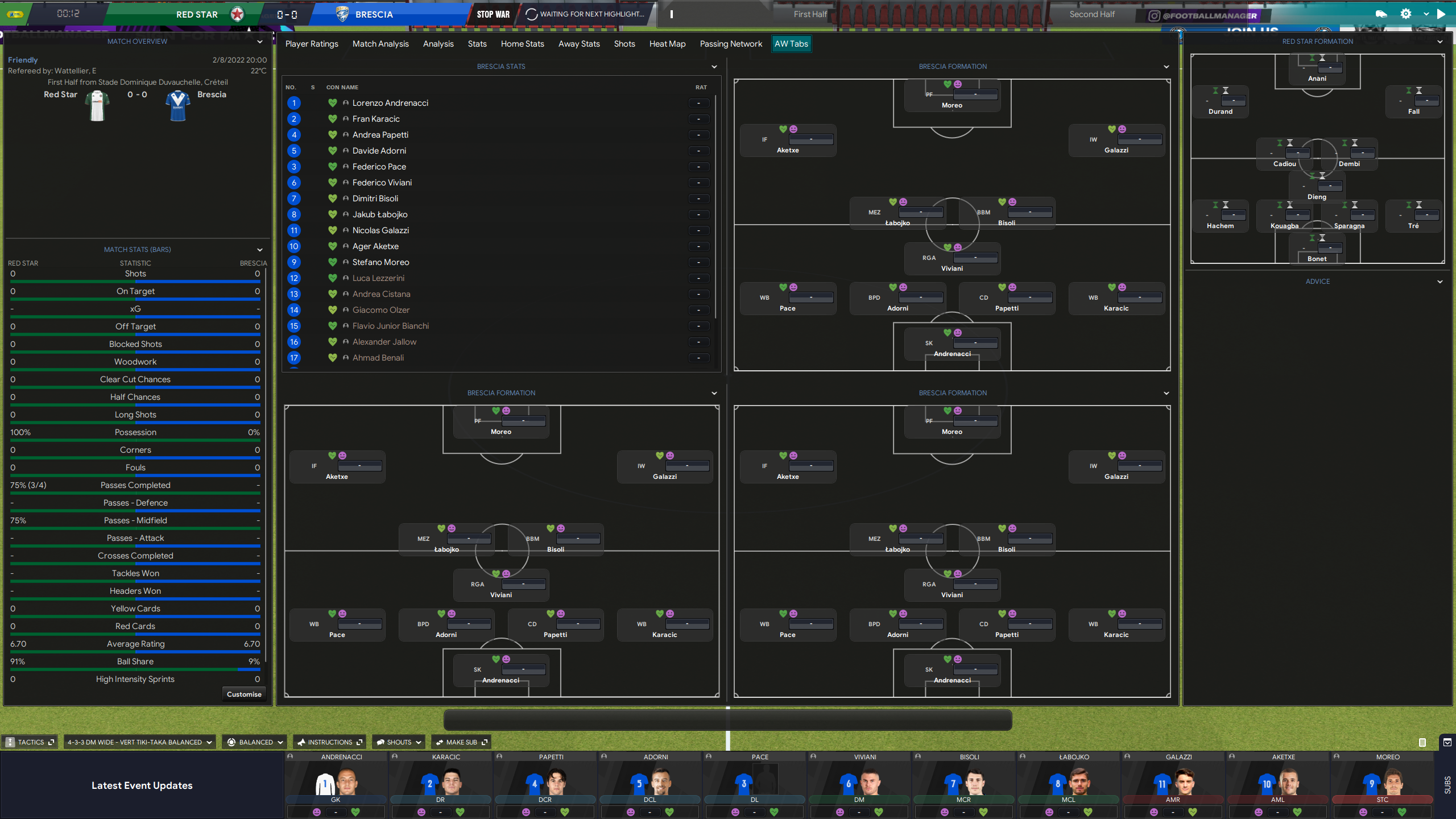 Match Screen In between highlights panel - Skinning Hideout - Sports ...