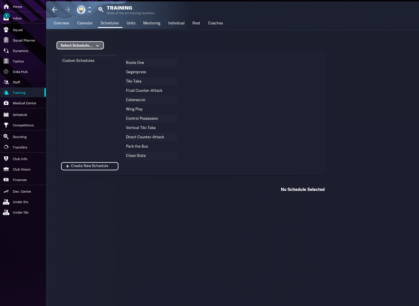 Missing pre-made training schedules - Medical and Development Centre ...