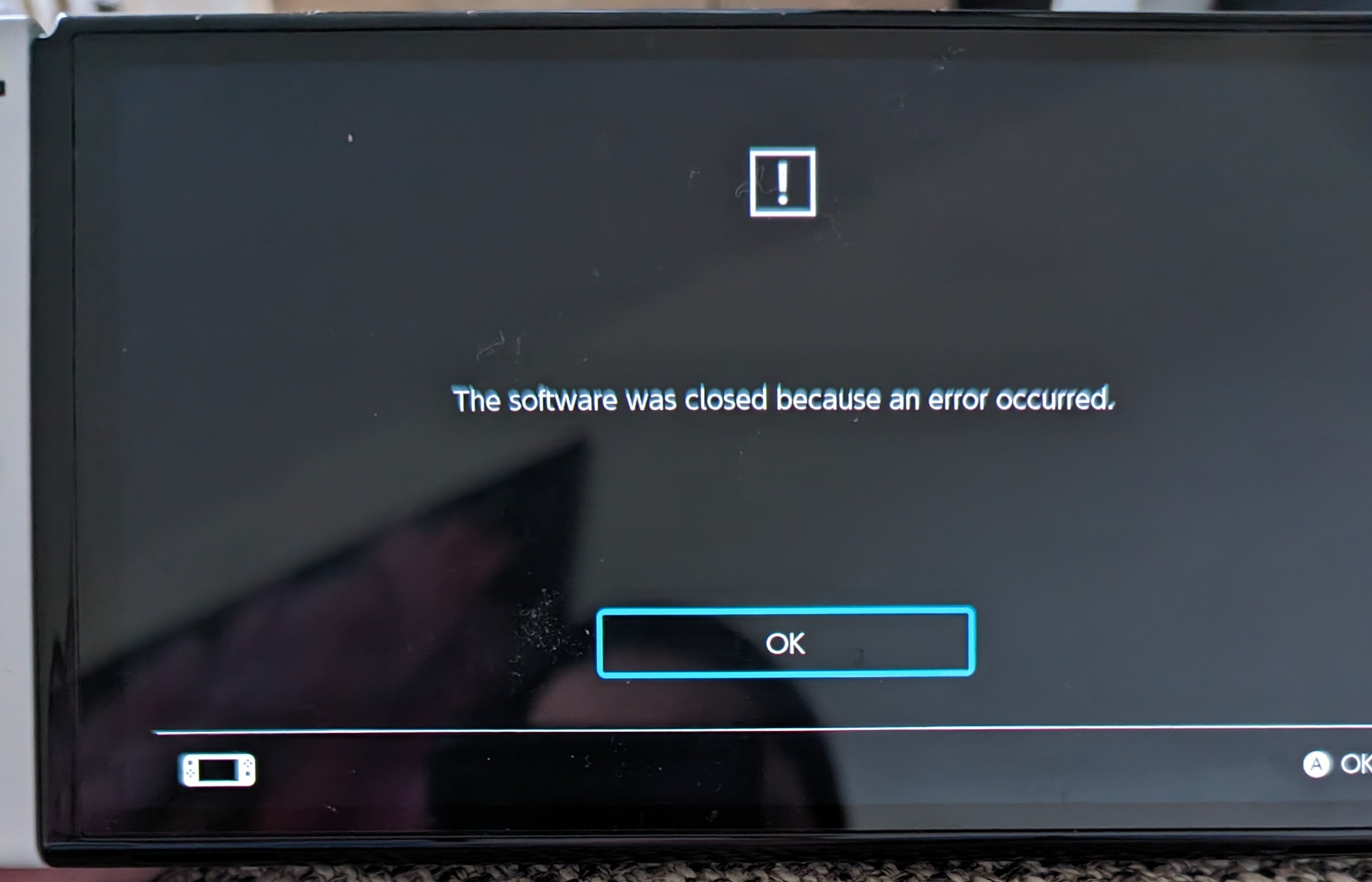 Game crashing with a "The Software Was Closed Because An Error Occurred ...