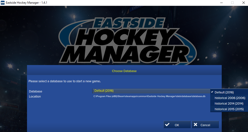 No custom database? - Eastside Hockey Manager Bugs Forum - Sports ...