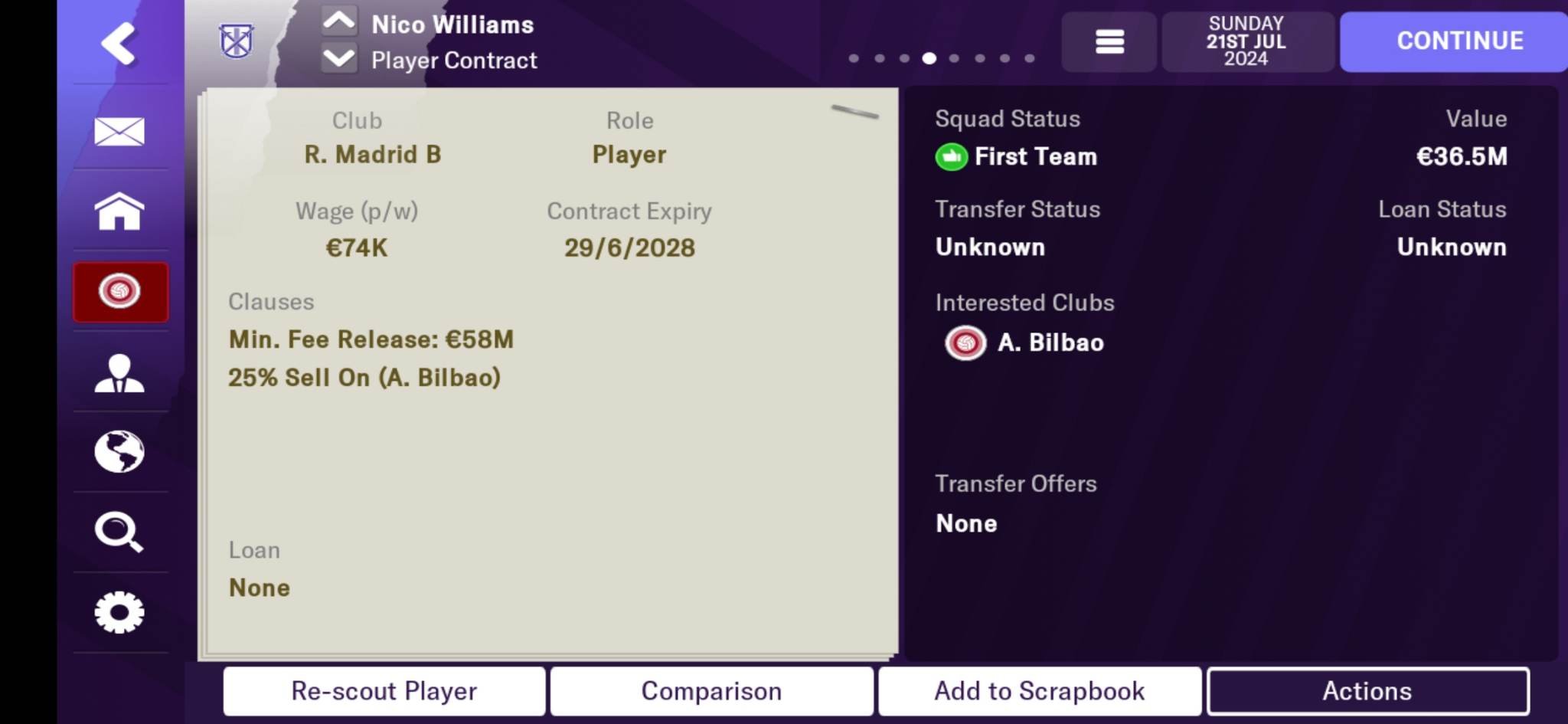 Niko Williams not a Basque - Gameplay Issues