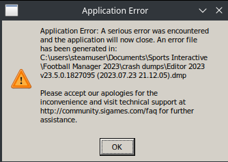 Pre-game editor crashes while loading - Pre-Game and In-Game Editor ...