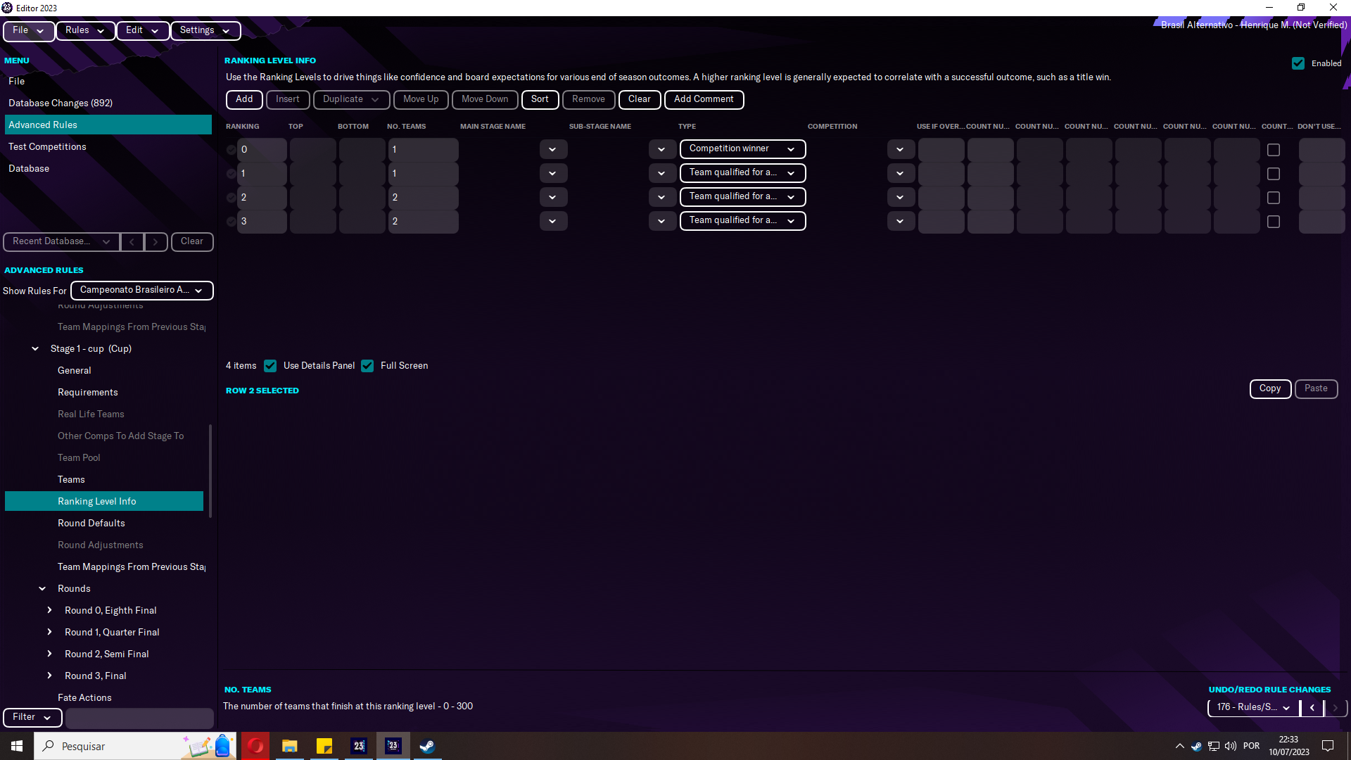 Use Knockout round league stage to set final positions - Advanced Rules ...