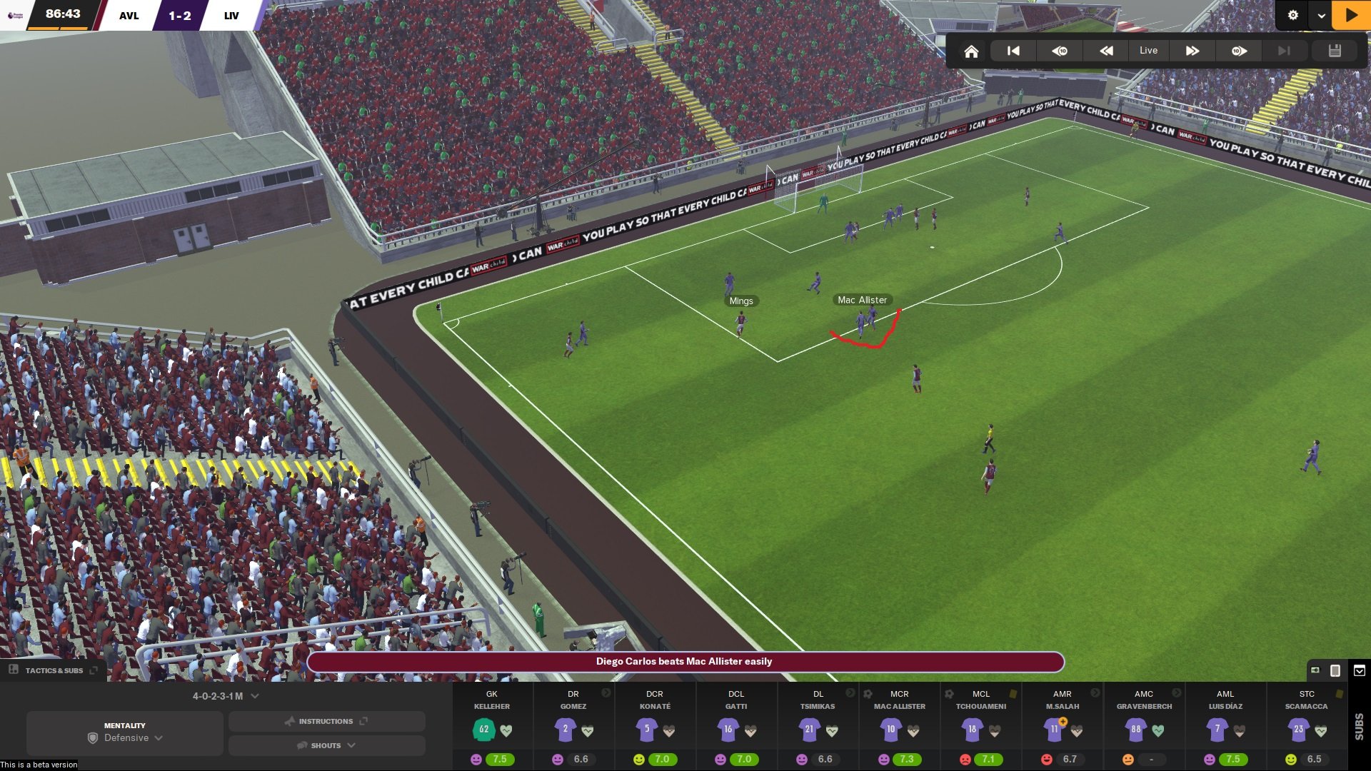 MC is out of position - Player Behaviour - Sports Interactive Community