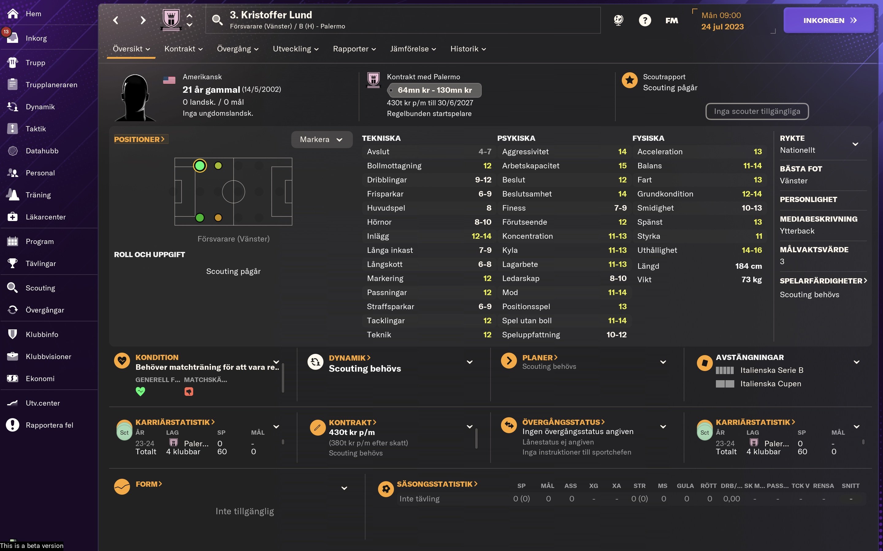 Kristoffer Lund - Denmark Data Issues - Sports Interactive Community