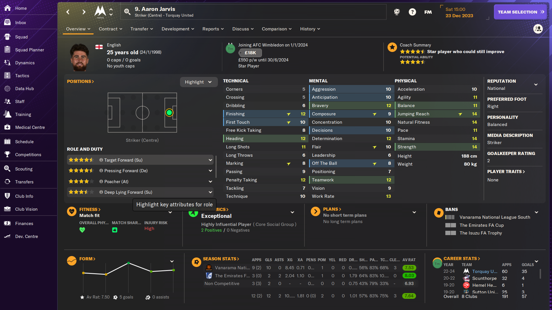 player profile season stats panel and player detailed stats categories ...