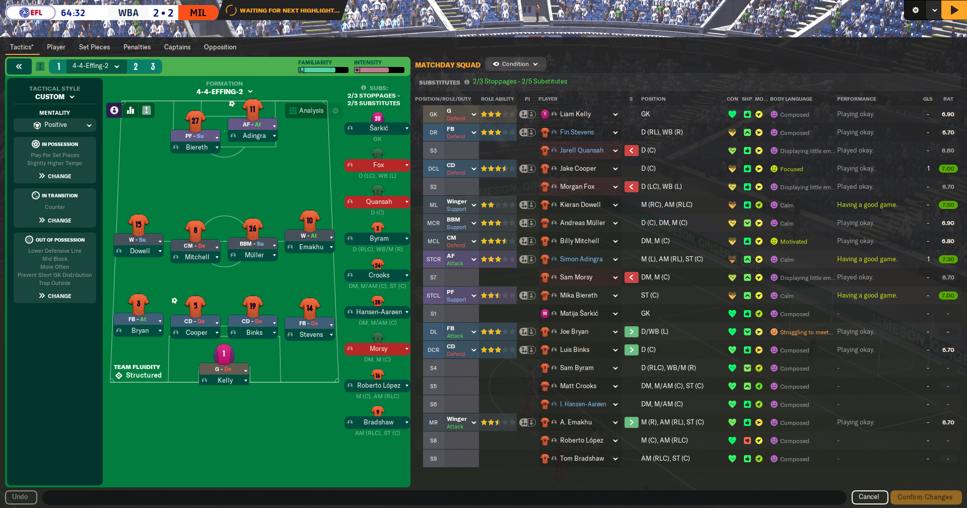 Tactics screen in match lists players in wrong order - User Interface ...