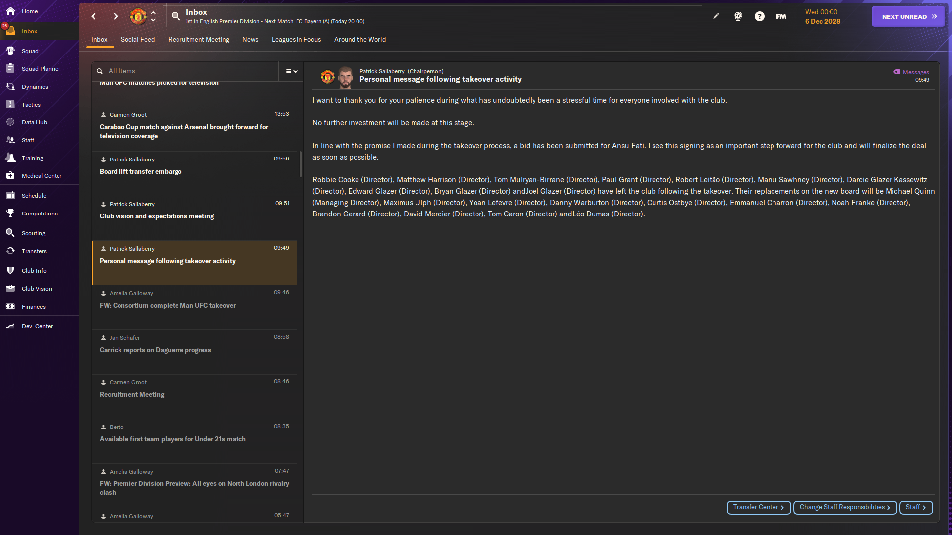 Missing space after board takeover in inbox message - User Interface ...